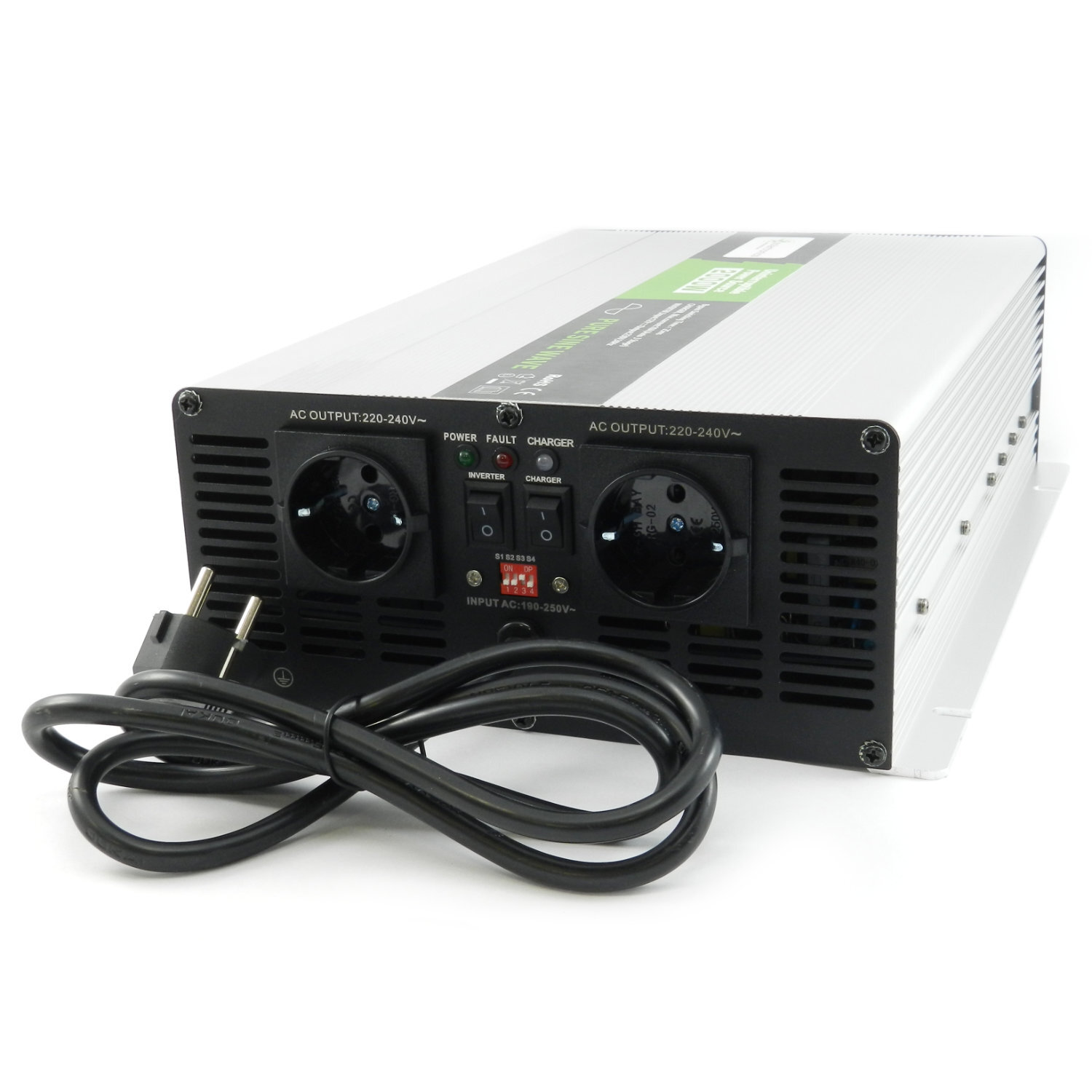 USV Wechselrichter mit DIP-Schalter 2000 Watt 12V 230V Reiner Sinus NPS ...