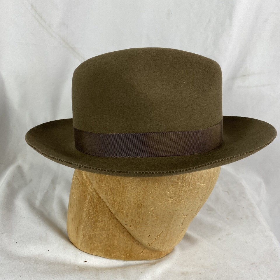 Near Mint Borsalino Como Italian Felt Fedora Hat Size 7 | eBay