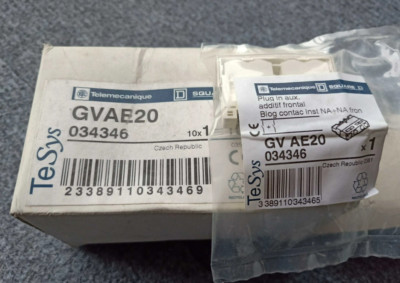 1PC NEW Schneider GVAE20 instantaneous auxiliary contact 2N/O GV-AE20 ...