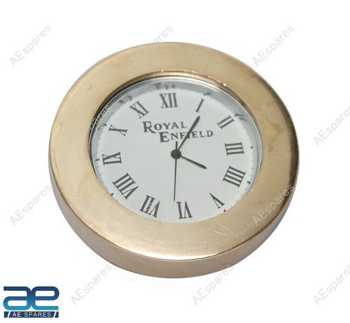 White Dial Brass Handle T Nut Clock Watch For Royal Enfield | eBay