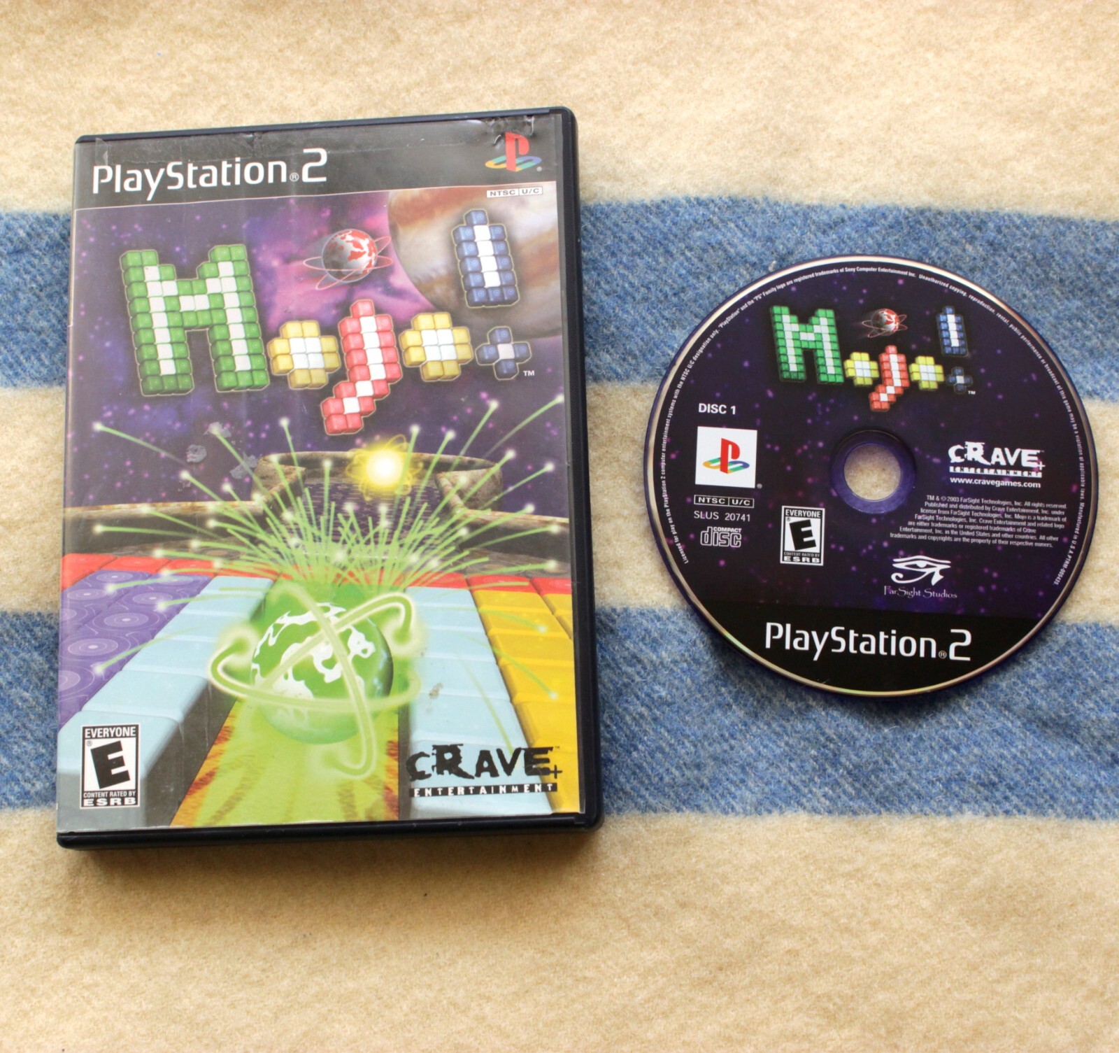 Mojo Sony PlayStation 2 2003 PS2 puzzle game tested working black label ...