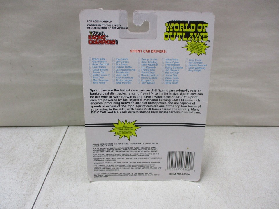 1994 Racing Champions World of Outlaws Lou Kennedy Sprint Car 1/64 | eBay