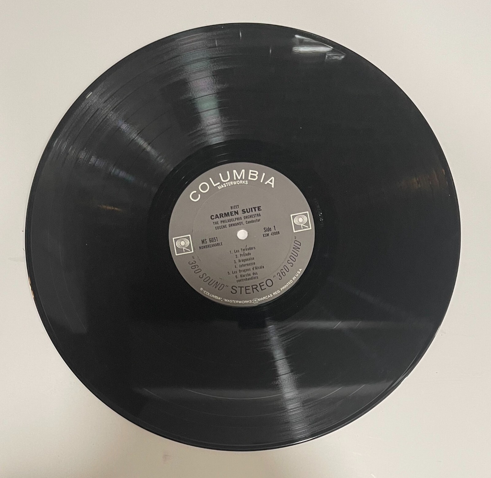 Bizet Carmen Suite Eugene Ormandy 1959 Columbia Masterworks MS 6051 VG+ ...