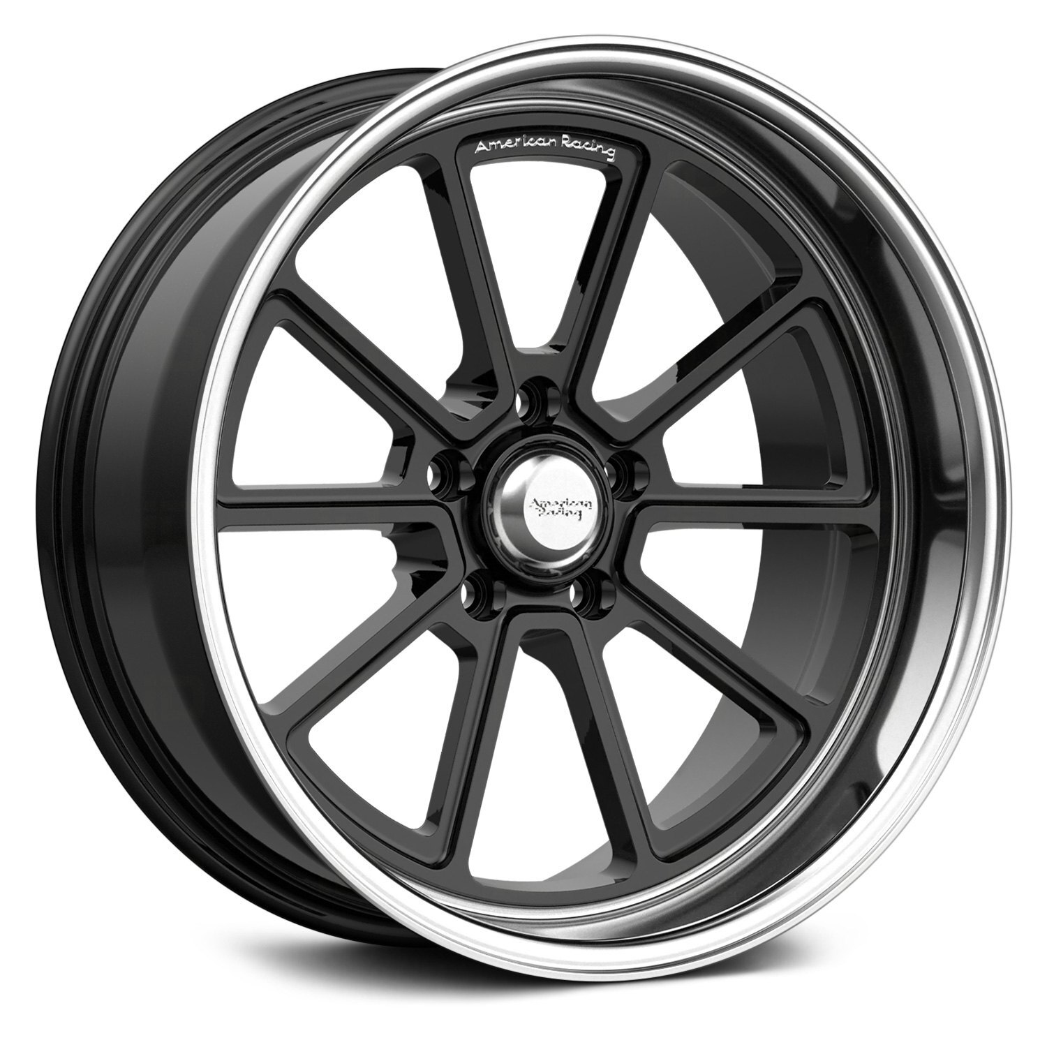 American Racing VN510 DRAFT Wheels 18x8 (0, 5x120.65, 72.56) Black Rims ...
