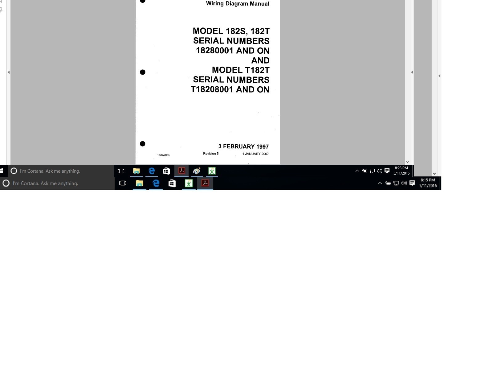 Cessna 182 wiring diagram electrical manual 182S 182T 182swd | eBay