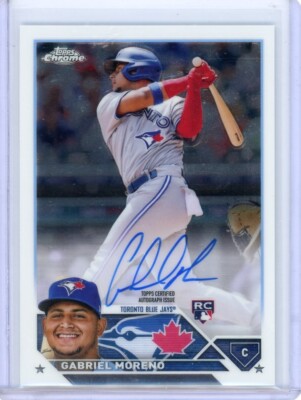 2023 Topps Chrome #RA-GMO Gabriel Moreno RC Auto Rookie Blue Jays ...