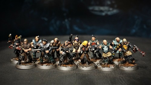 Underhive Outcasts Gang painted Necromunda Warhammer 40k Hired guns ...
