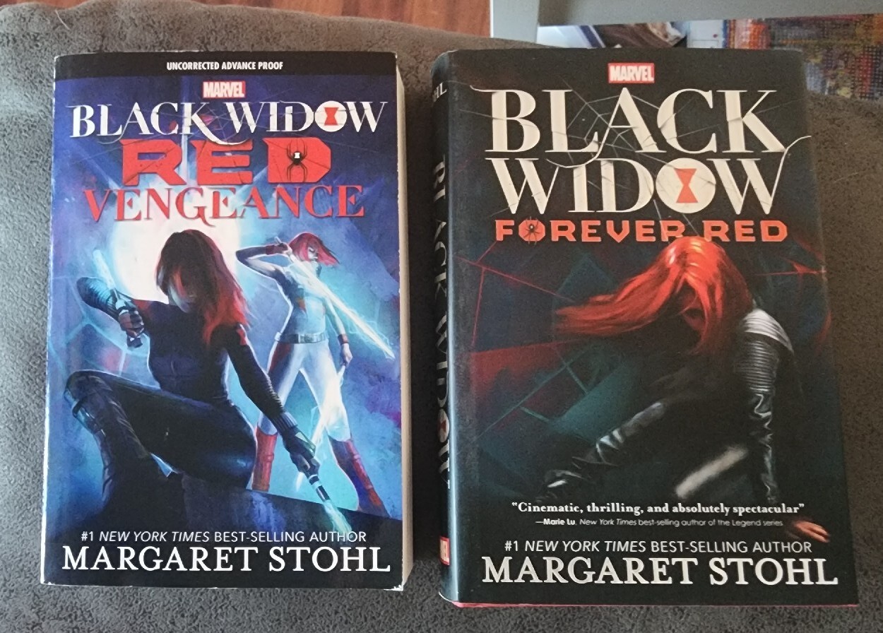 Lot of 2 Marvel Black Widow Books Margaret Stohl Forever Red Vengeance ...