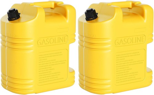 5 Gallon Gas Can Durable Fuel Containers with View Stripe for Diesel ...