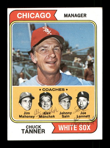 Alex Monchak & Joe Lonnett Auto Autographed 1974 Topps Card 221 White ...