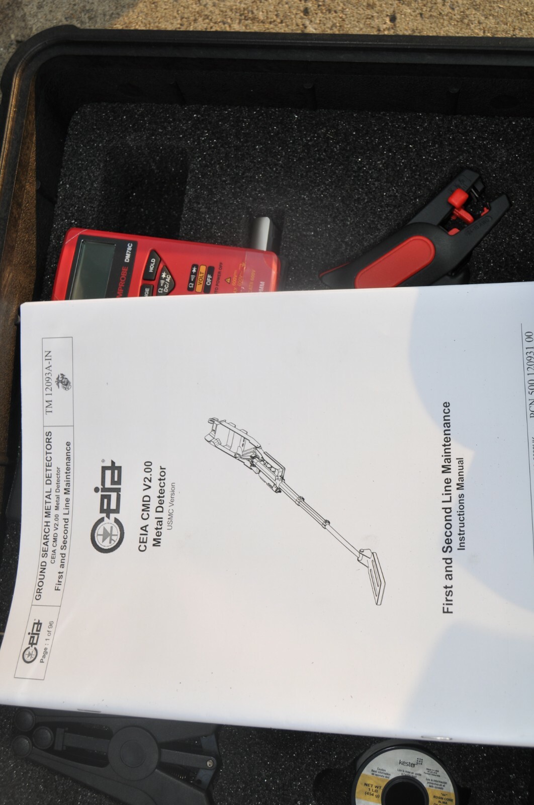 CEIA cmd v2.00 Ground Search Metal Detector Maintenance Tool Kit GSMD ...