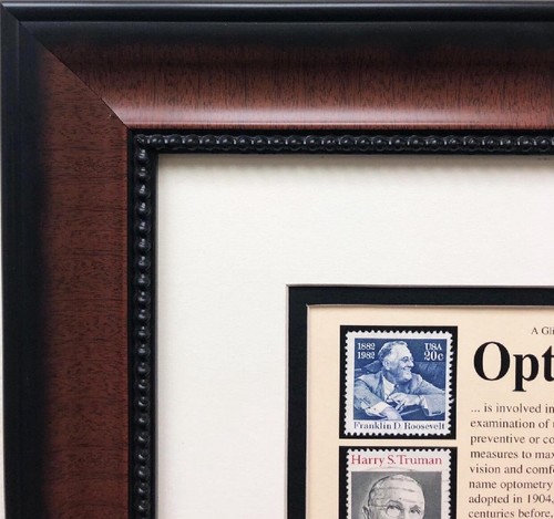 Stamps "Optometrist" Framed Stamp Art Medical Eye Doctor Optomologist ...