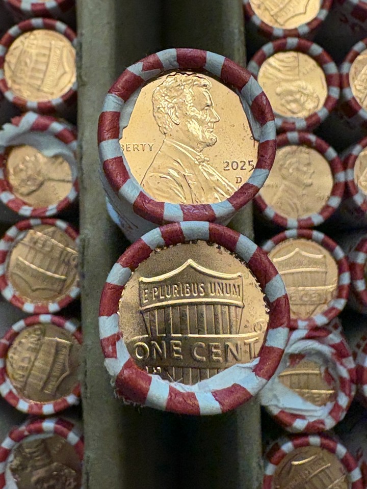 2025-D Lincoln Pennies 2 Full Boxes UNC OBW 100 rolls please read ...