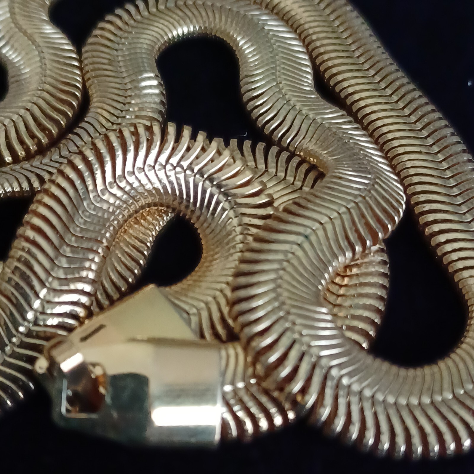 Serpentine snake chain necklace - Gem