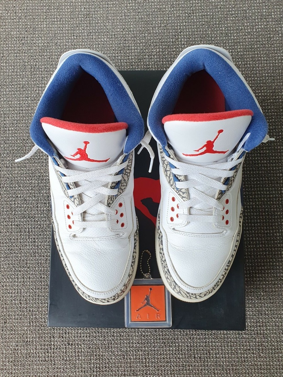 🔶2016 VINTAGE NIKE AIR JORDAN RETRO III 3 TRUE BLUE US 13 🔶2016 VINTAGE NIKE AIR JORDAN RETRO III 3 TRUE BLUE US 13