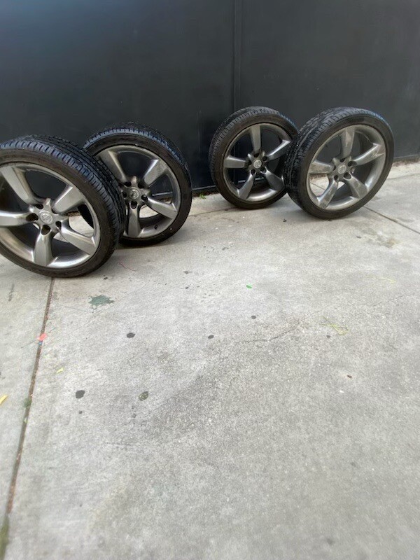 18 inch rims set of 4 used tires | eBay