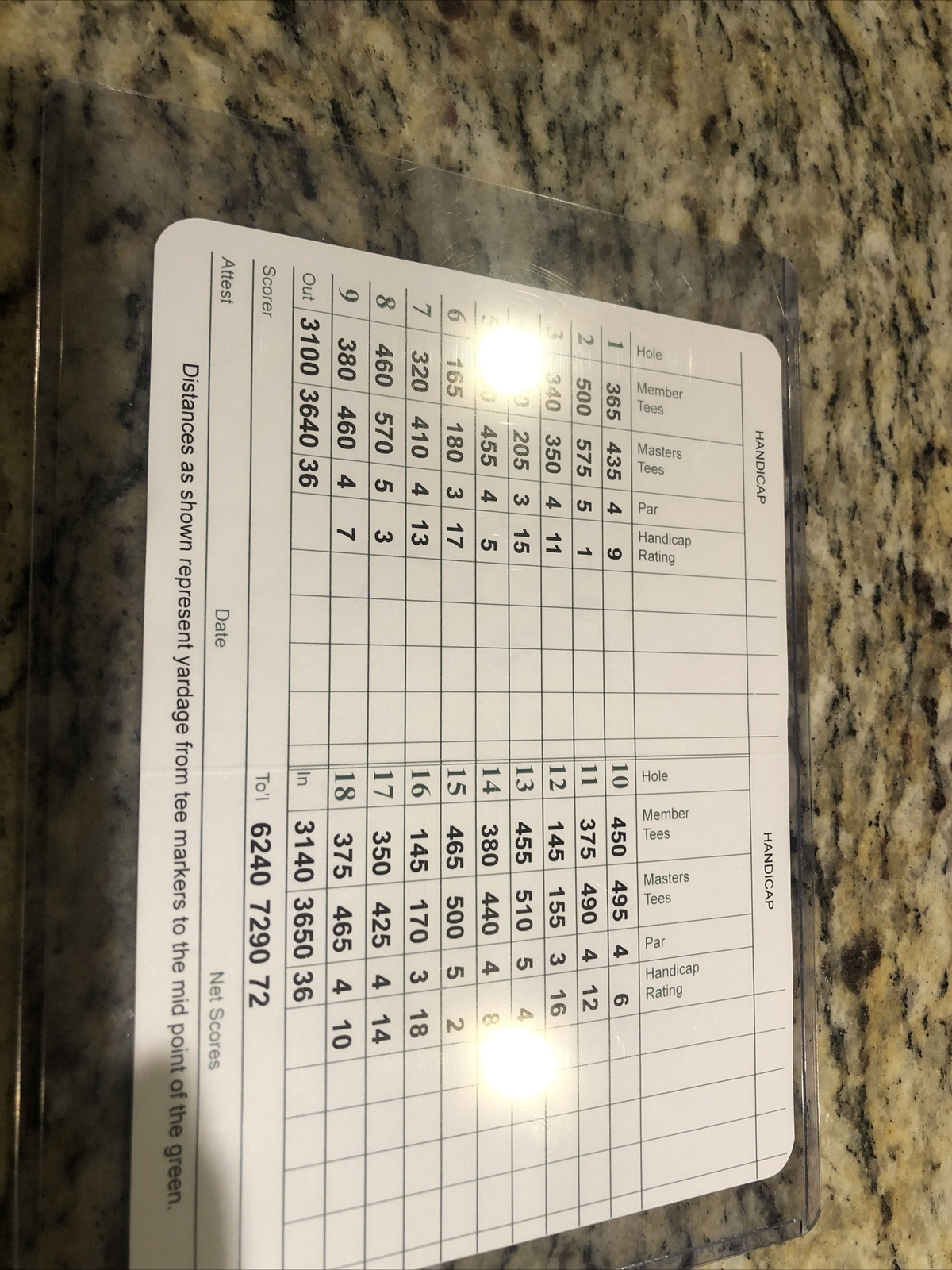 Jordan Spieth Masters Scorecard Augusta National Autograph PGA USGA ...