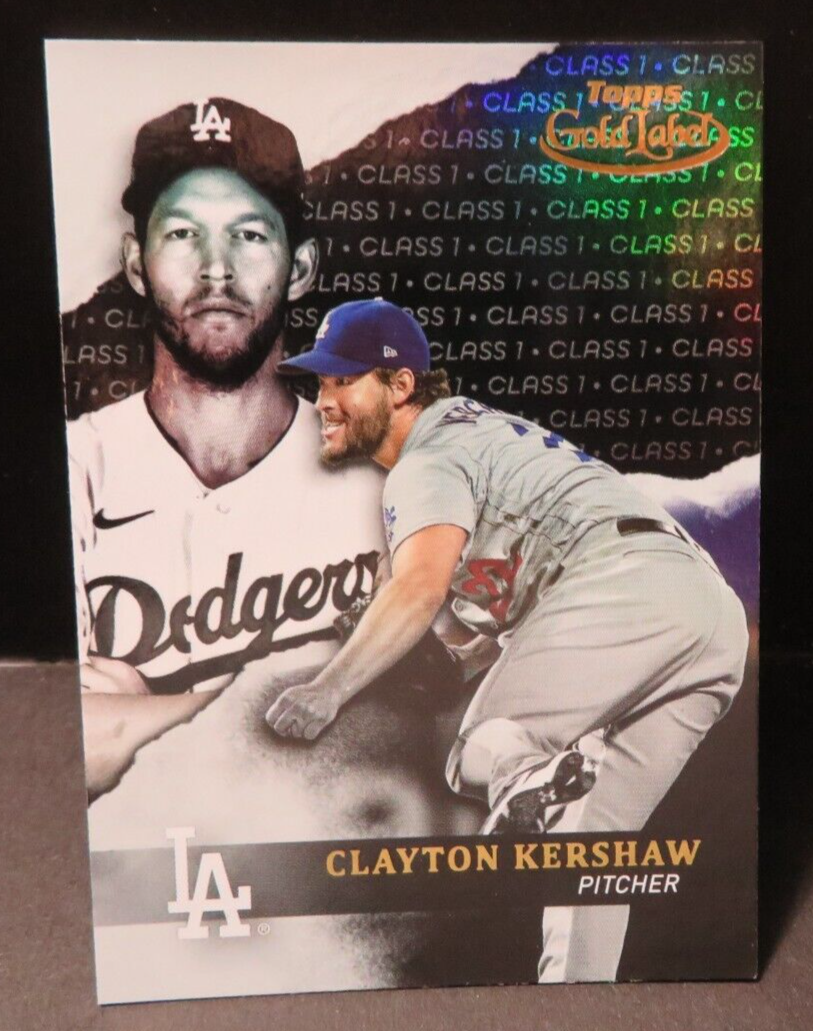 #4781 2020 TOPPS GOLD LABEL CLAYTON KERSHAW #48 CLASS 1 BLACK | eBay