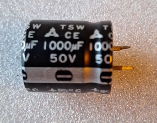 Press In 1000 microFarad 50 Volt Radial Electrolytic Capacitor ...