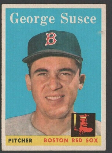 Boston Red Sox George Susce 1958 Topps 189 Ex Ebay