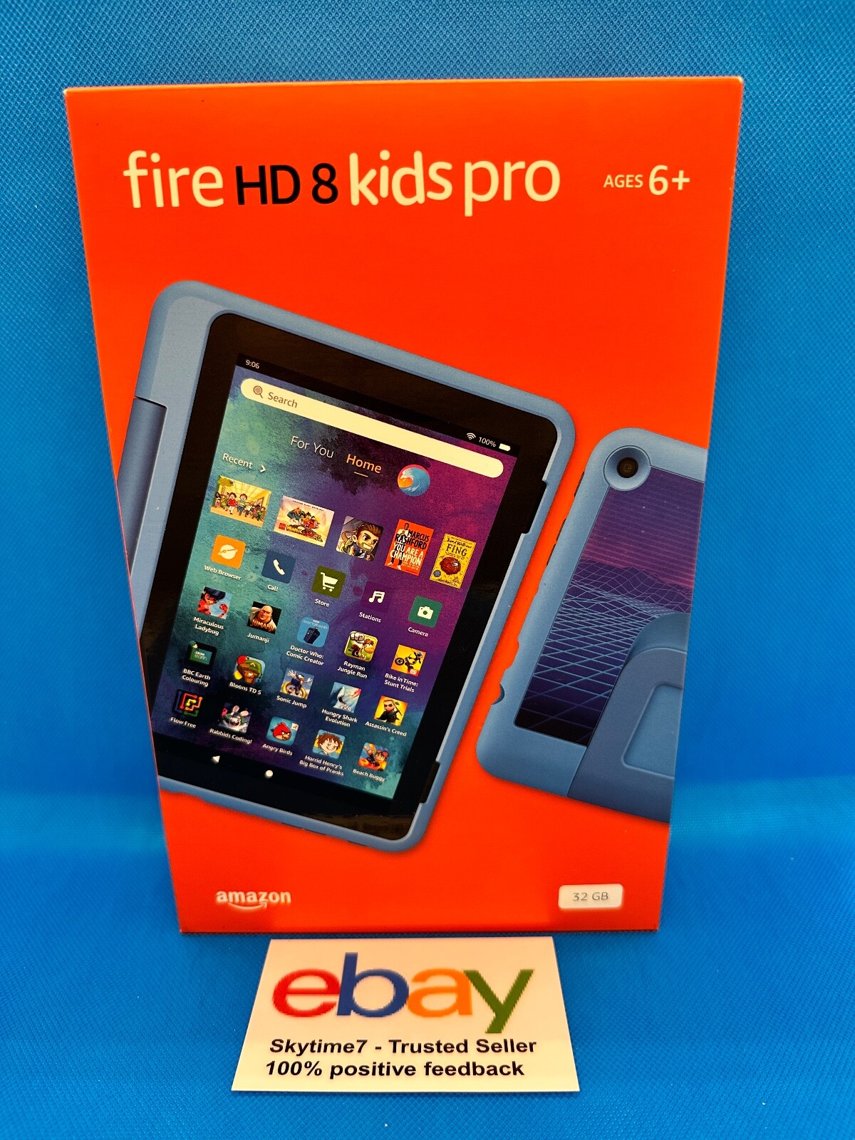 Amazon Fire HD Kids Pro 8 32GB Wi-Fi (Unlocked) 8" Kids Tablet -Cyber ...