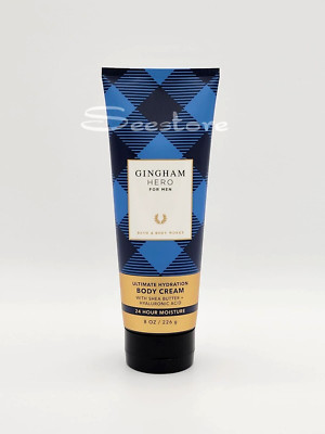Bath & Body Works Gingham Hero Men's Collection Body Cream for Men 8 oz ...