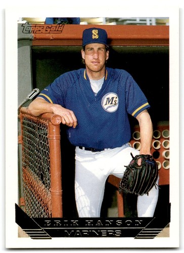 1993 Topps Gold Erik Hanson Seattle Mariners #342 | eBay
