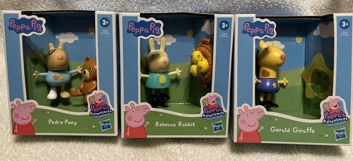Peppa Pig Pedro Pony, Rebecca Rabbit & Gerald Giraffe Figures. *NIB* | eBay