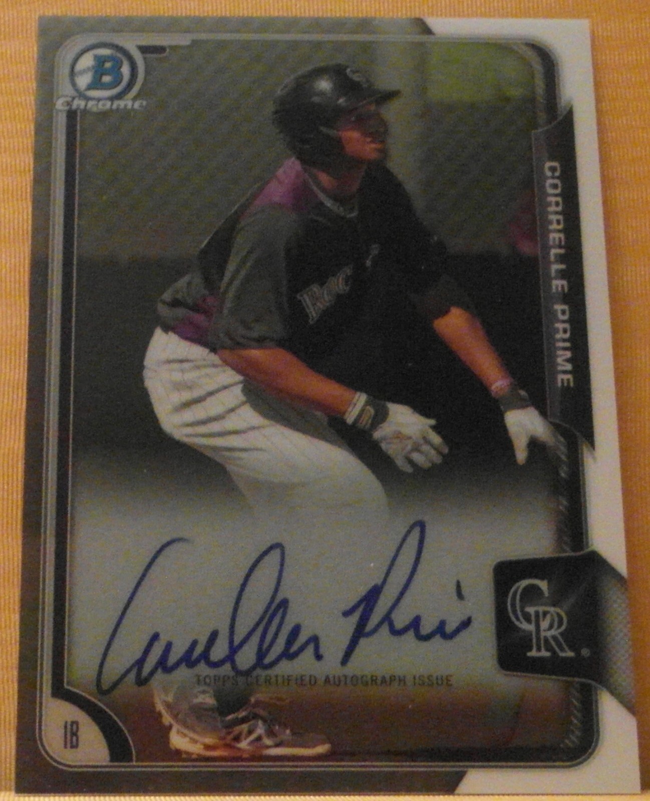 2015 Bowman Chrome Correlle Prime Rookie Autograph Colorado Rockies ...