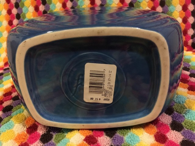 Fiesta Collectible Large Disc Pitcher Lapis Blue Fiestaware USA 68 Oz ...