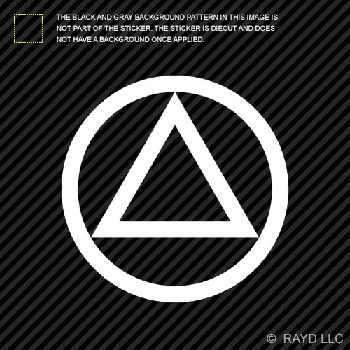 (2x) AA Alcoholics Anonymous Symbol Sticker Die Cut Decal Self Adhesive ...