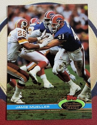 1991 Stadium Club Football Jamie Mueller Buffalo Bills #211 | eBay