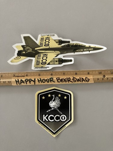 🌟 KCCO Chive On Logo & Fighter Jet Aviation Ostrich Beer Stickers ...