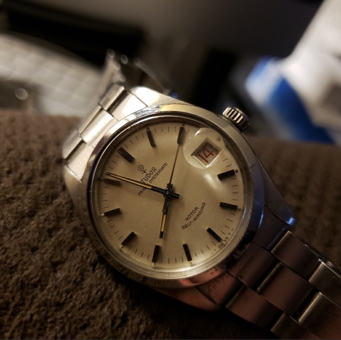Vintage Stainless Rolex Tudor Prince Oysterdate 7996 Roulette Dial ...