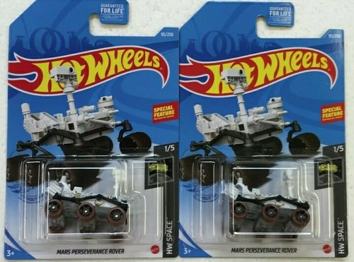 Hot Wheels Mars Perseverance Rover 2021 HW Space Rare lot of 2 VERY ...