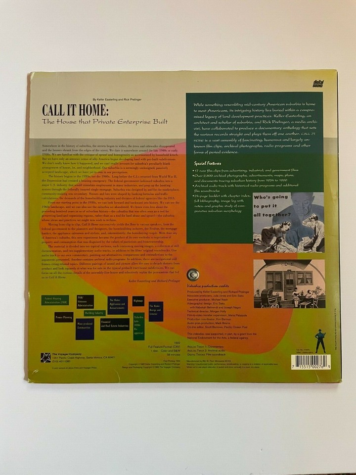 Call It Home: The House That Private Enterprise Built Laserdisc Voyager ...