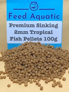 Premium high nutritional value slow sinking 2mm tropical fish pellets ...