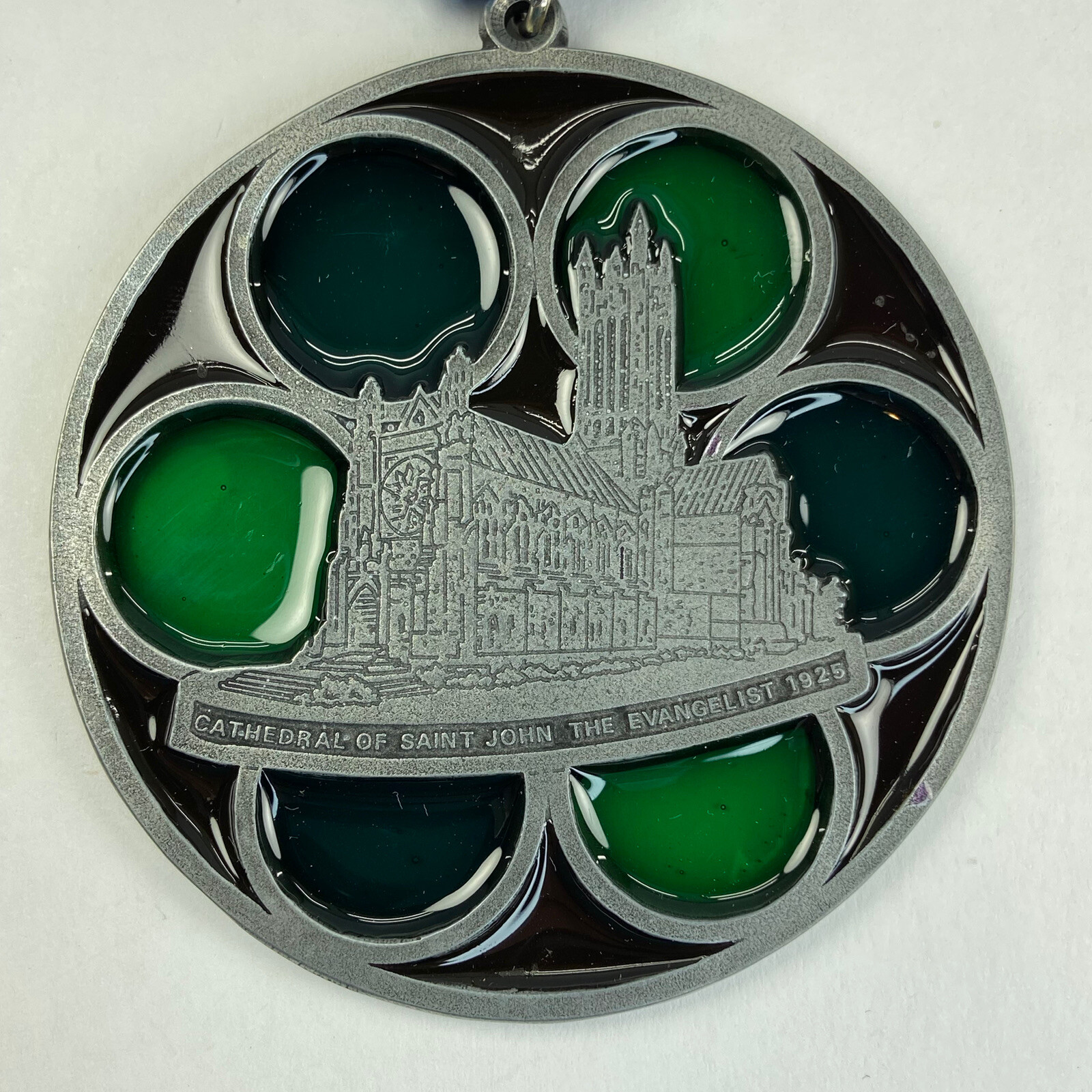 Cathedral of Saint John New York Colored Glass Medallion Volkssport ...