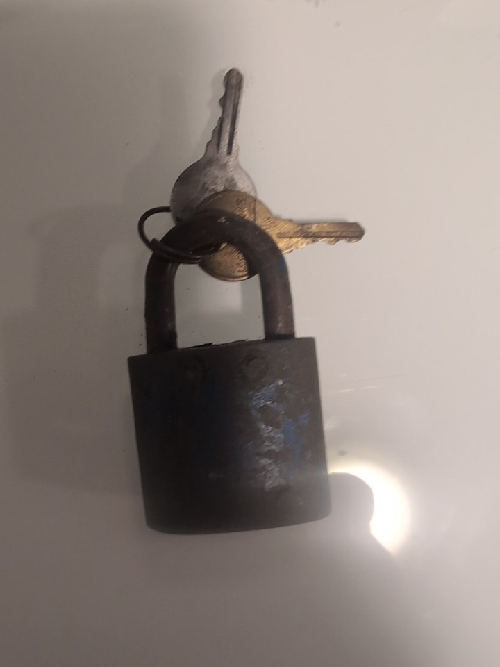 Vintage Slaymaker Super Brass Padlock Lock with 2 Working Keys | eBay