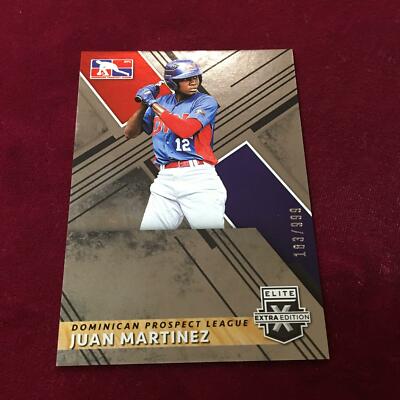 2019 Elite Extra Edition RC JUAN MARTINEZ 183/999 Dominican Prospect ...
