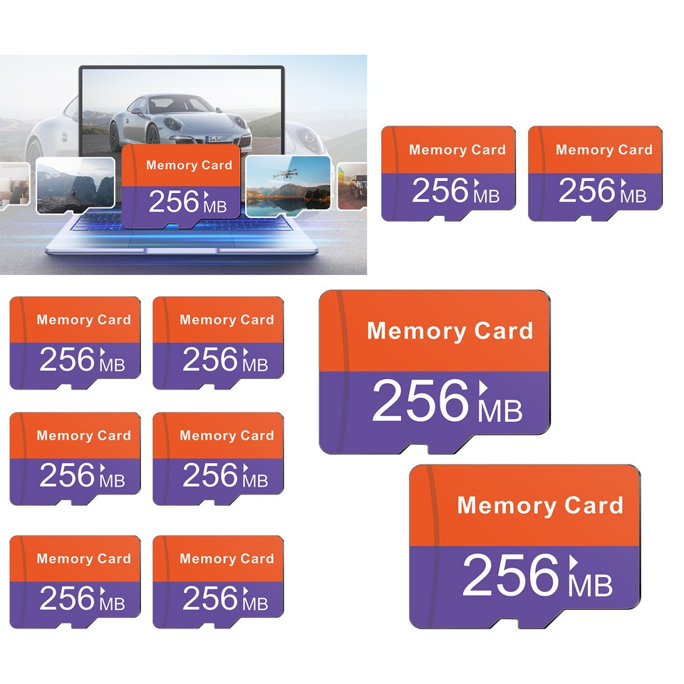 Lot Pack 256MB Micro SD Card Memory Card Secure Digital Flash Memory TF ...