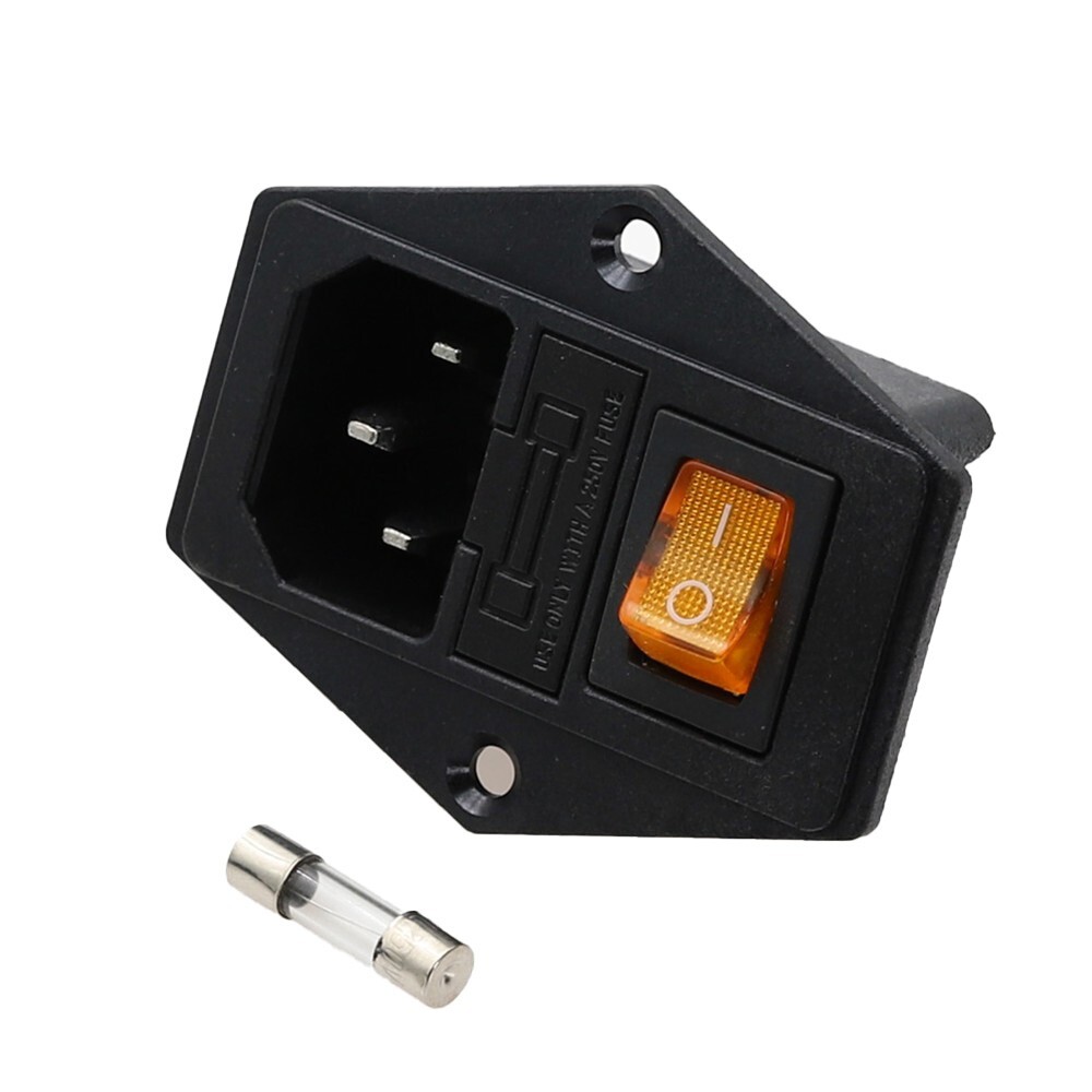 Premium Quality 10A 250V IEC320 C14 Male Plug Power Socket with Fuse ...