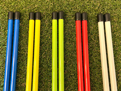 (Pair) Golf Alignment Sticks Swing Training Aids | eBay