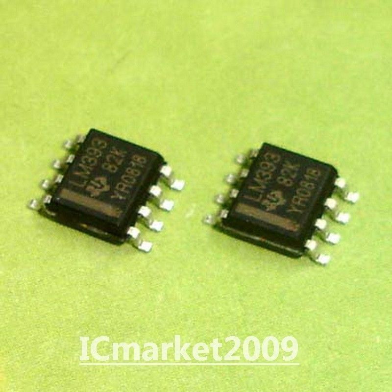 100 PCS LM393DR SOP-8 LM393D LM393 393 Dual Differential Comparator ...