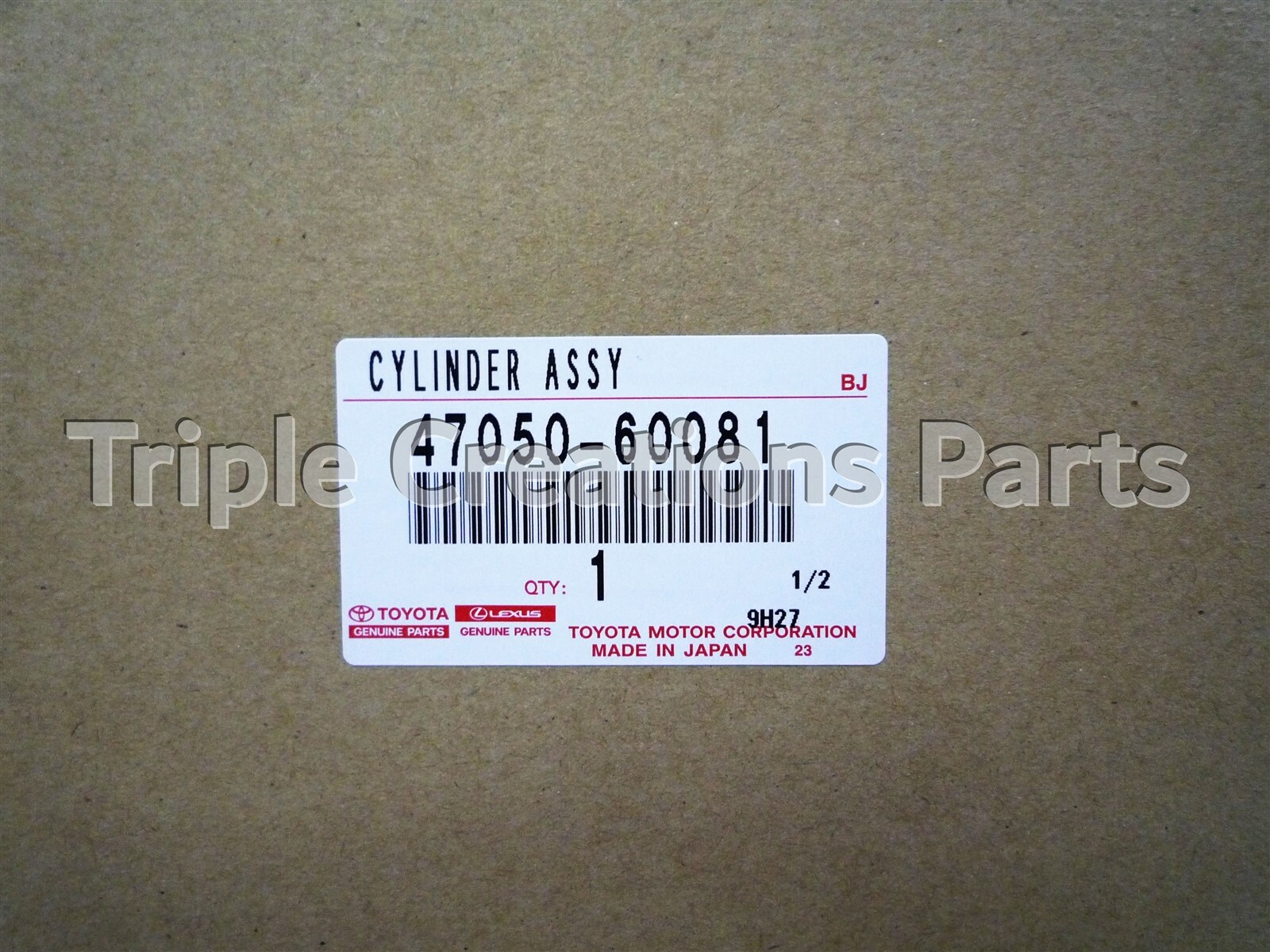 Toyota Genuine 4705060081 Brake Booster Assy W/Master Cylinder 47050 ...