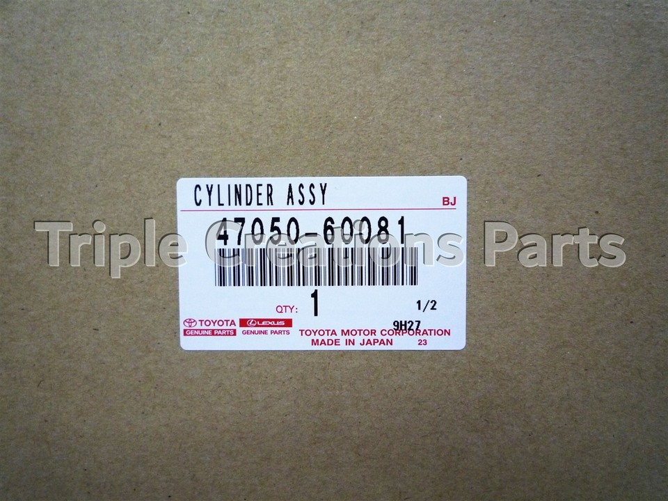 Toyota Genuine 4705060081 Brake Booster Assy W/Master Cylinder 47050 ...