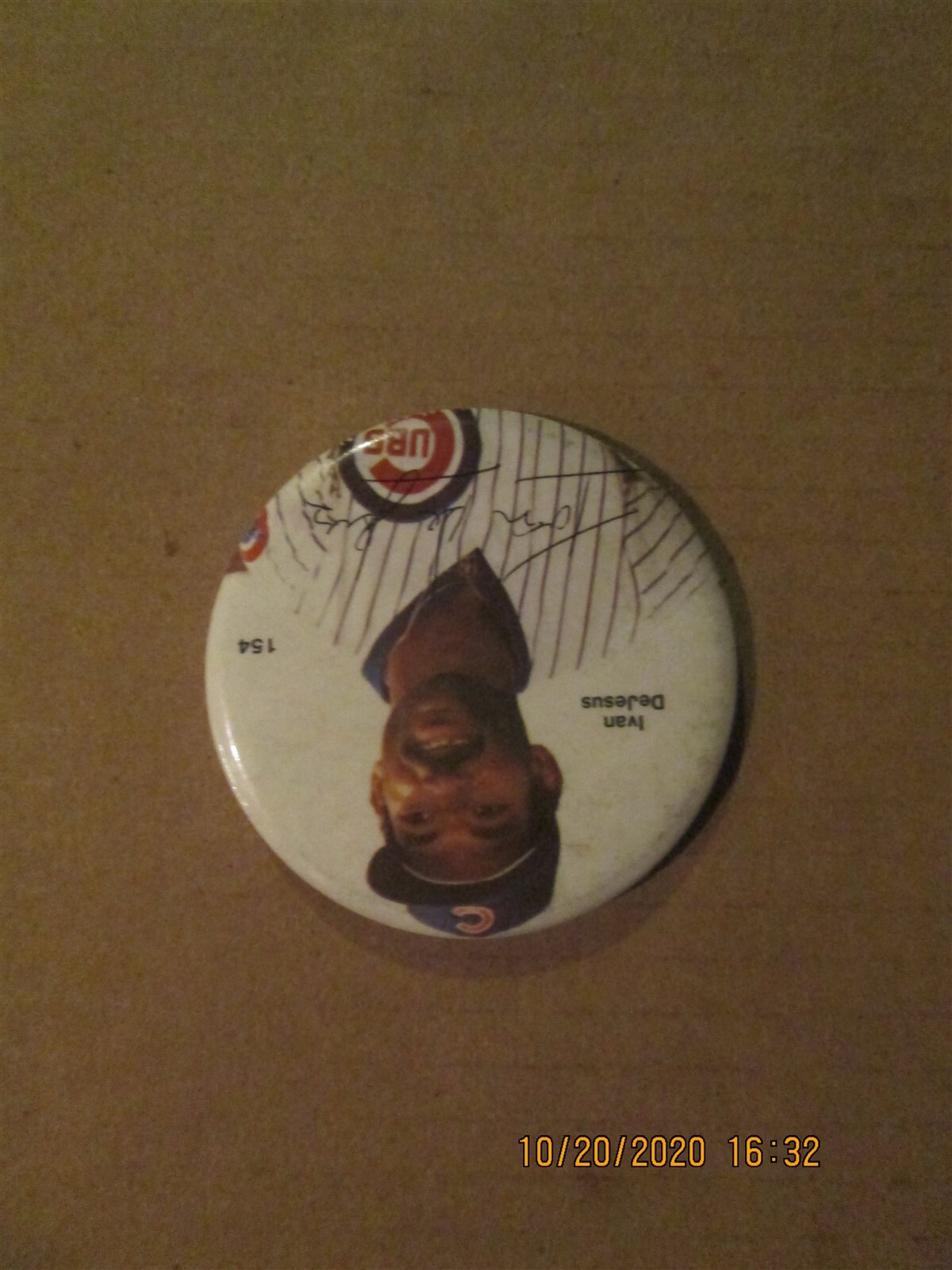 MLB Chicago Cubs Ivan DeJesus Vintage 1978 3 Inch Photo Pinback Button ...
