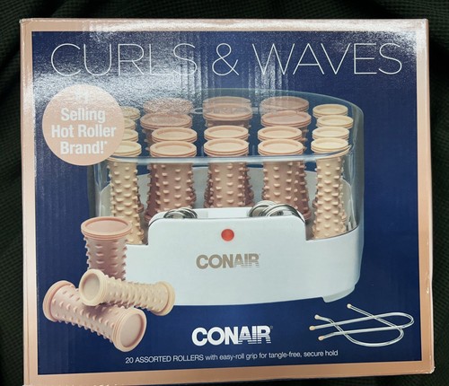CONAIR Curls & Waves NEW Hot Rollers HS38N Curlers Open Box Set ...