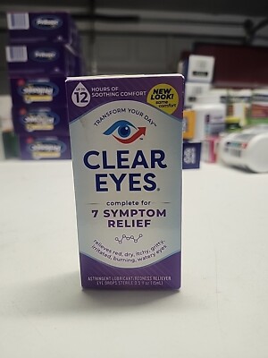 Clear Eyes 7 Symptom Relief Lubricant Eye Drops - 5 Oz | eBay