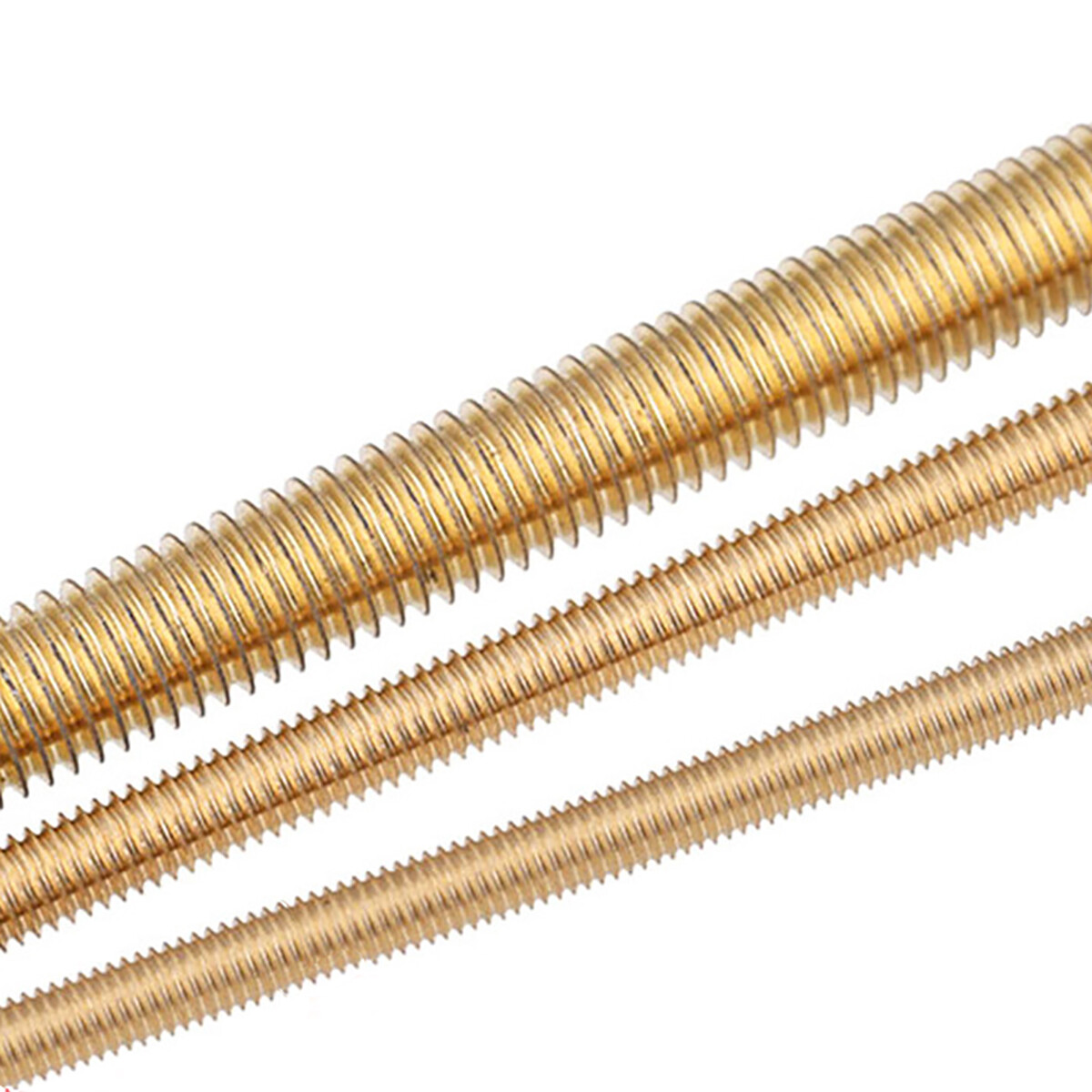M2-M20 Solid Brass Fully Threaded Rod Bar Studding Allthread 250mm ...